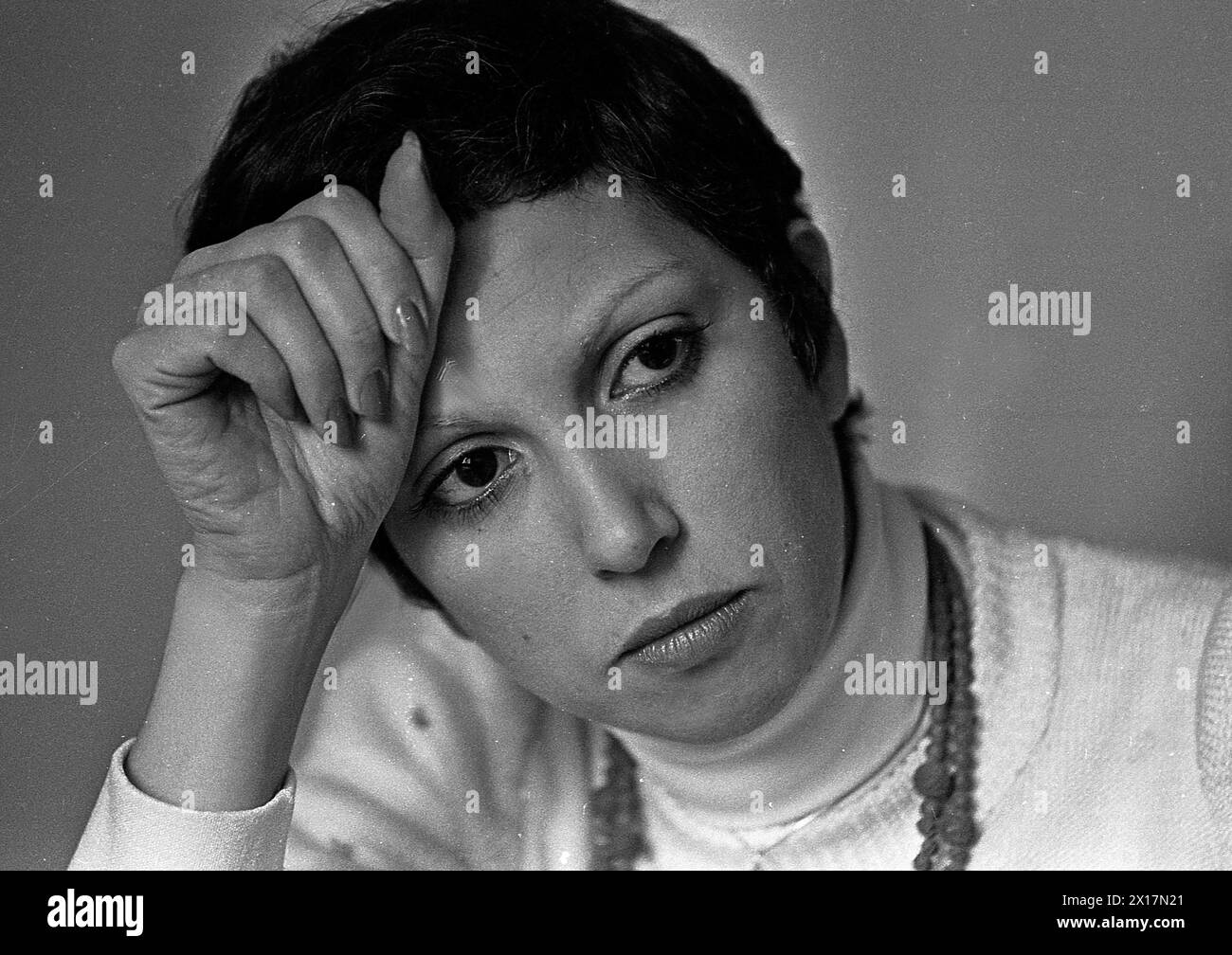 Argentine actress and tango singer Susana Rinaldi during a press ...