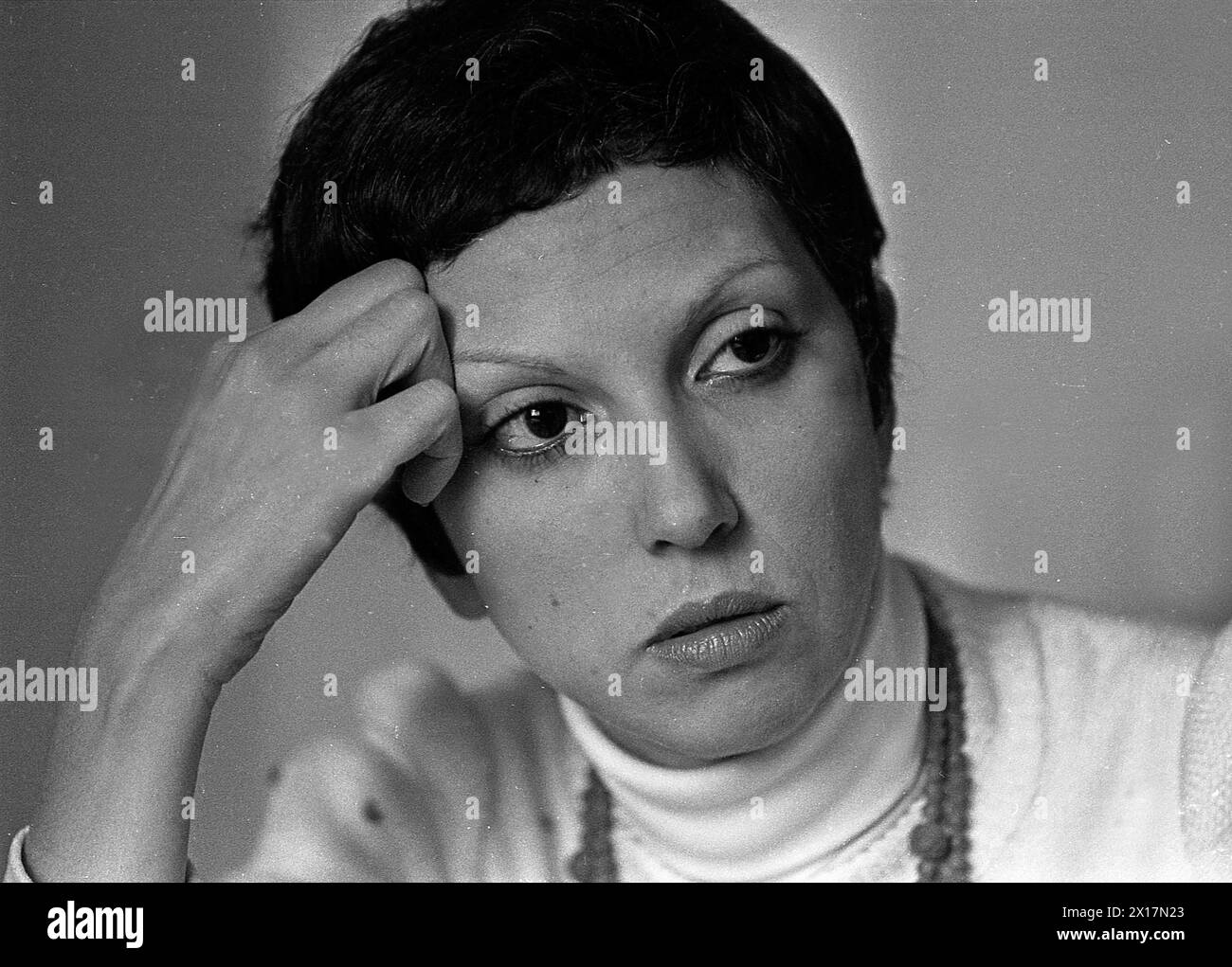 Argentine actress and tango singer Susana Rinaldi during a press ...