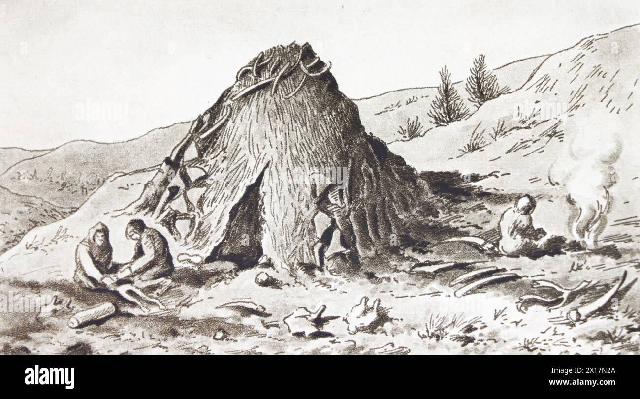 Reconstruction of the external appearance of a Paleolithic dwelling ...