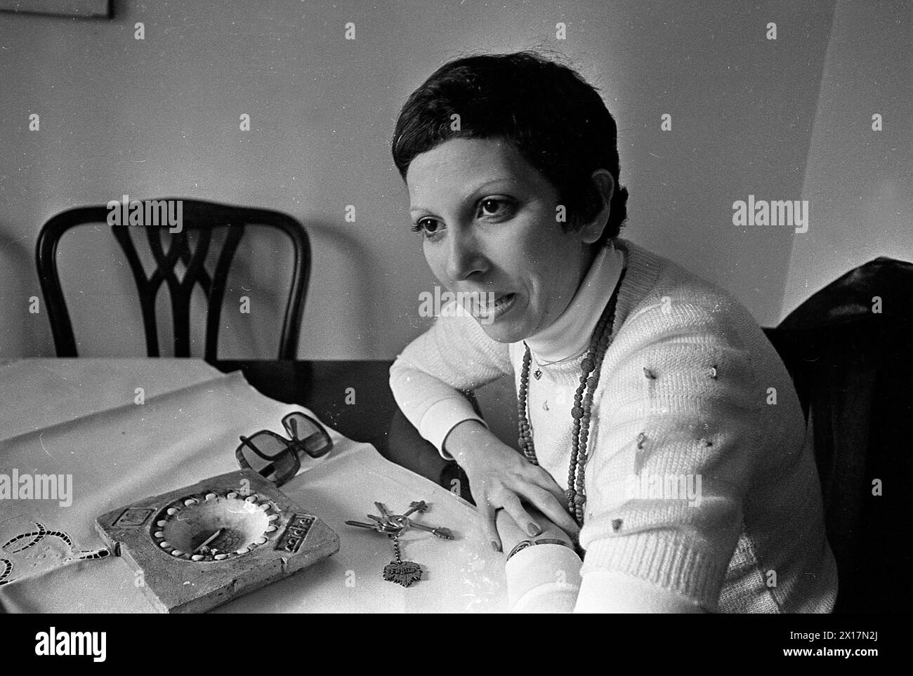 Argentine actress and tango singer Susana Rinaldi during a press ...