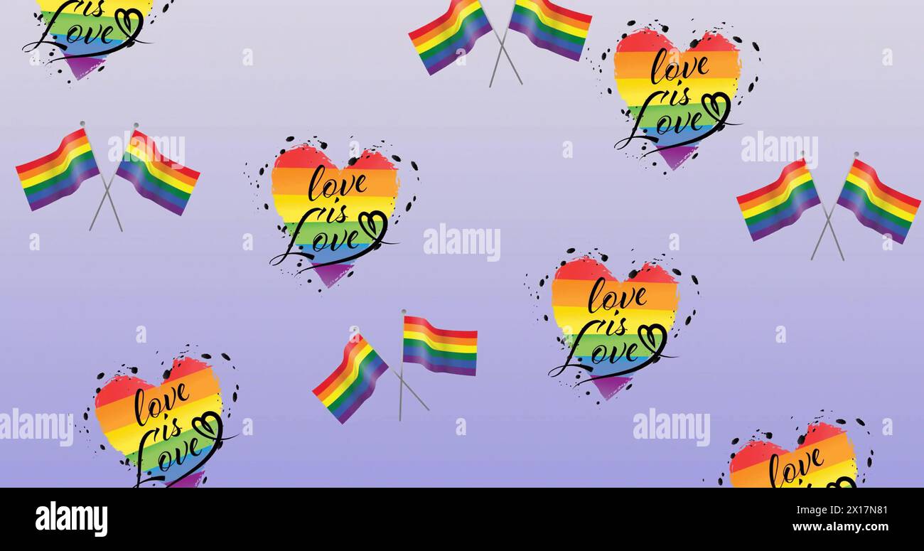 Animation pride rainbow text flag hi-res stock photography and images ...