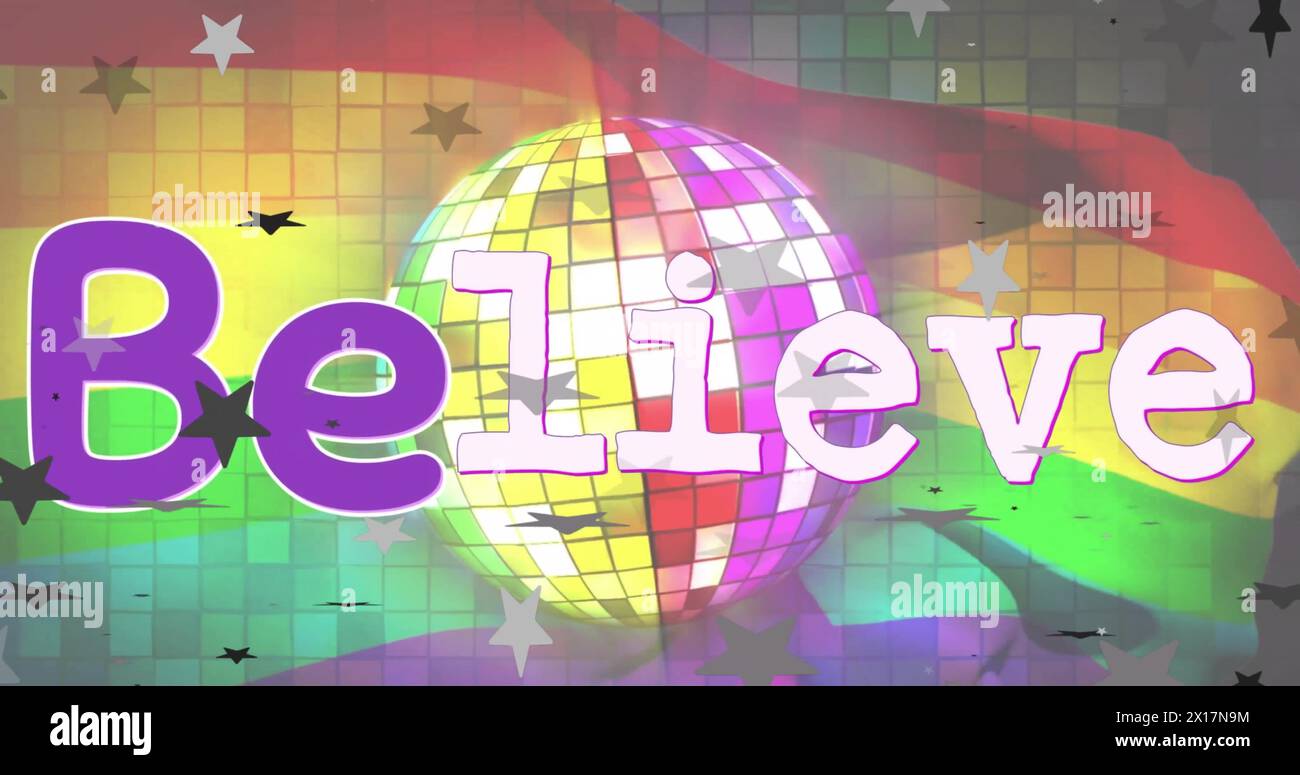 Animation pride stars over rainbow hi-res stock photography and images ...