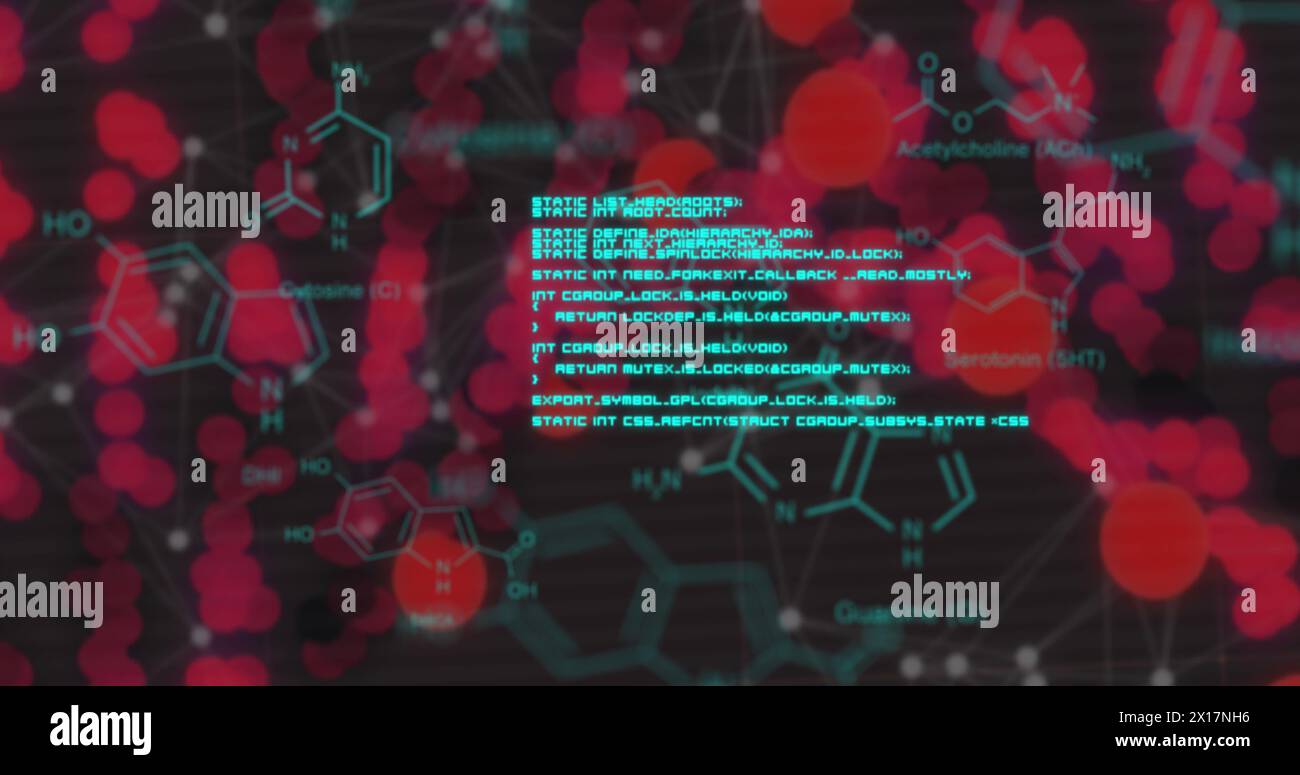 Image of dna strand spinning over chemical structures and data processing Stock Photo - Alamy