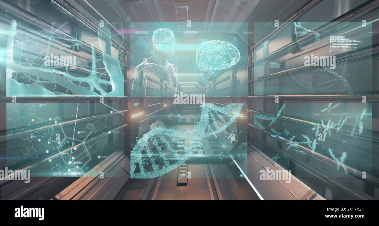 Animation ai brain data processing hi-res stock photography and images - Alamy