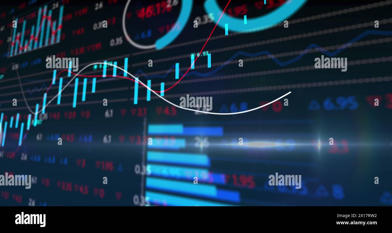 Stock market data statistical processing hi-res stock photography and ...