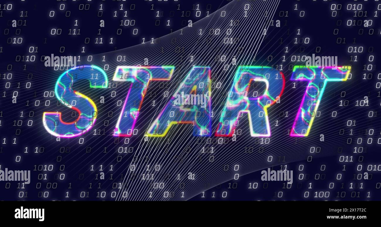 Start text animation over dark hi-res stock photography and images - Alamy