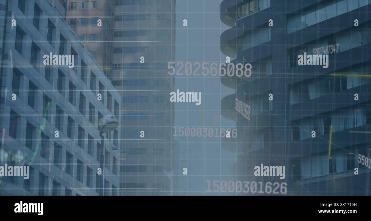 Image of multiple graphs, database, changing numbers over modern ...