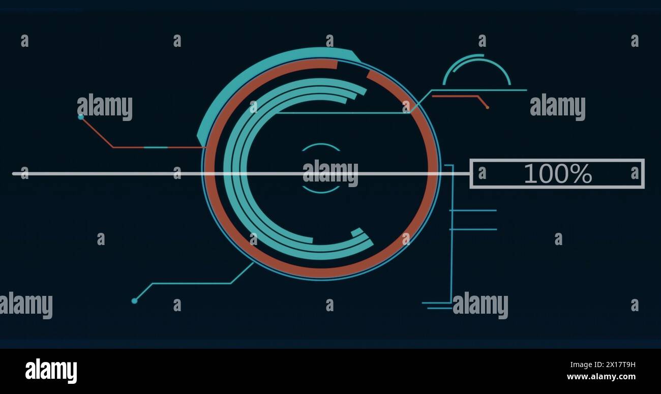 Scope scanning over globe data hi-res stock photography and images - Alamy