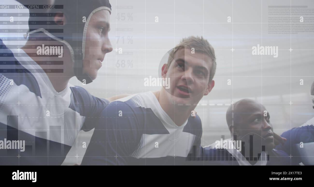 Digital composite multi ethnic rugby hi-res stock photography and ...