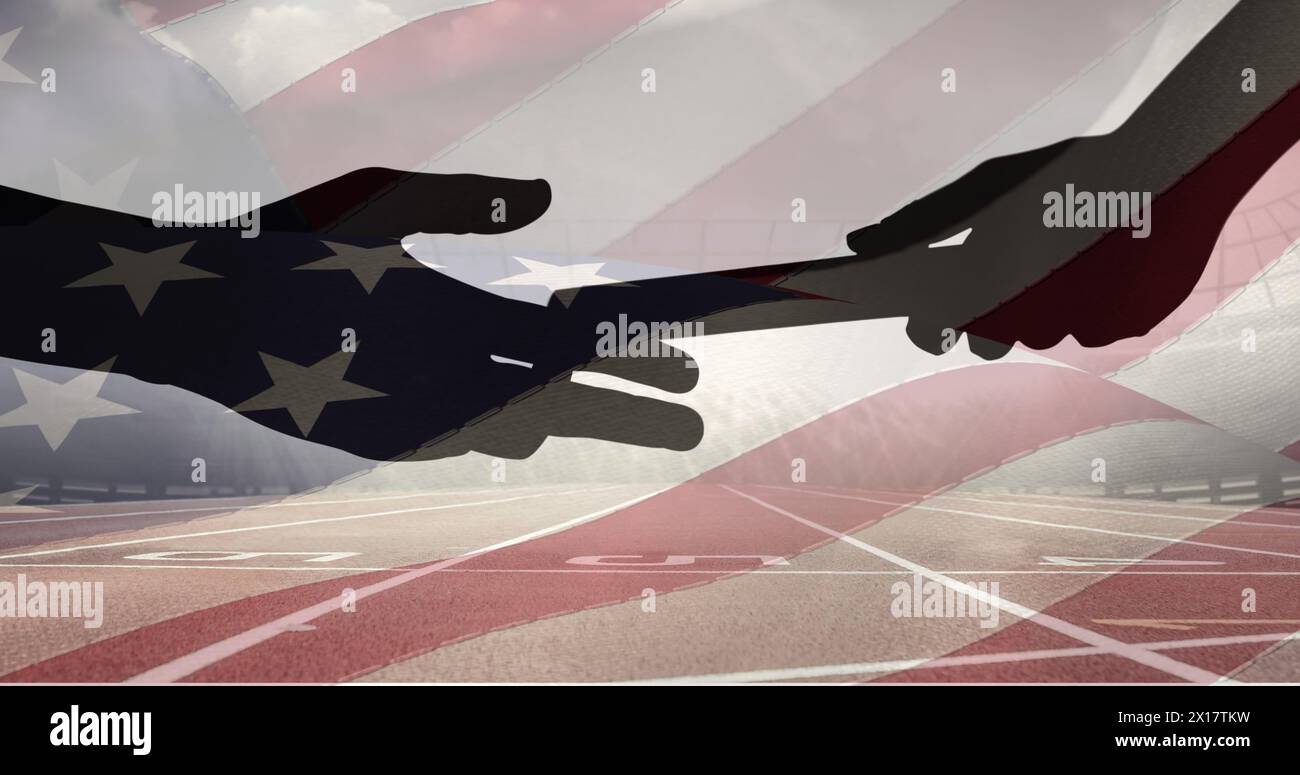 Baton passing flag hi-res stock photography and images - Alamy