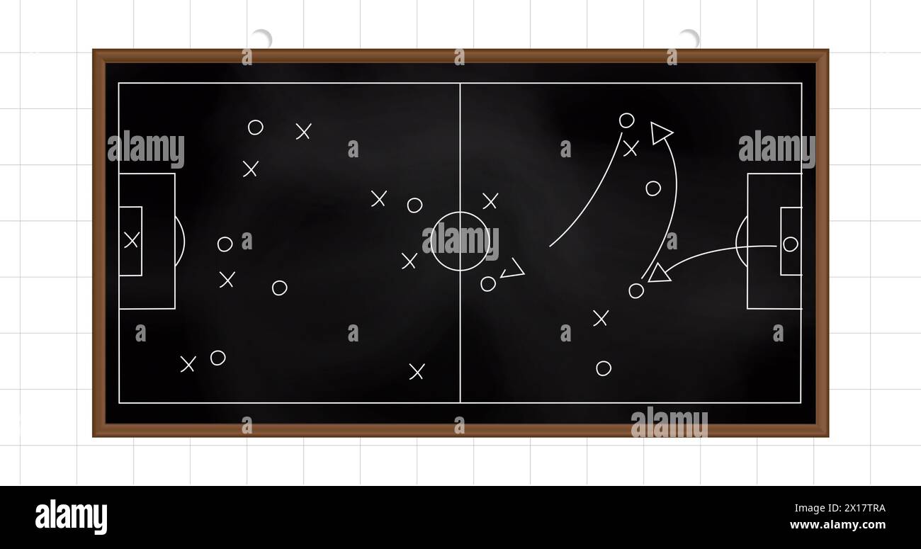 Image of game plan on white background Stock Photo - Alamy