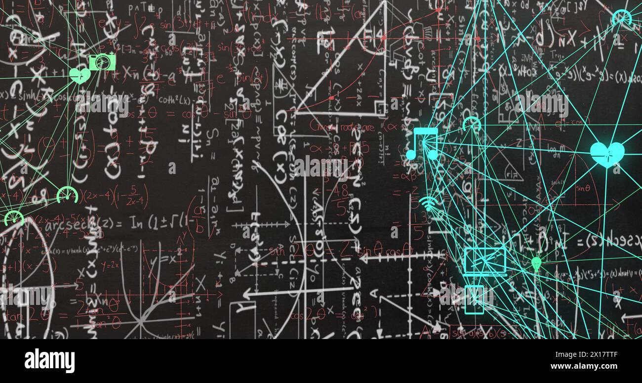 Animation digital icons mathematical equations hi-res stock photography ...