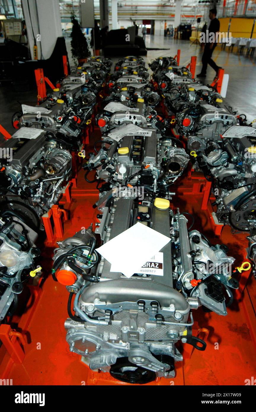 internal combustion engine in automotive production, part of a vehicle ...