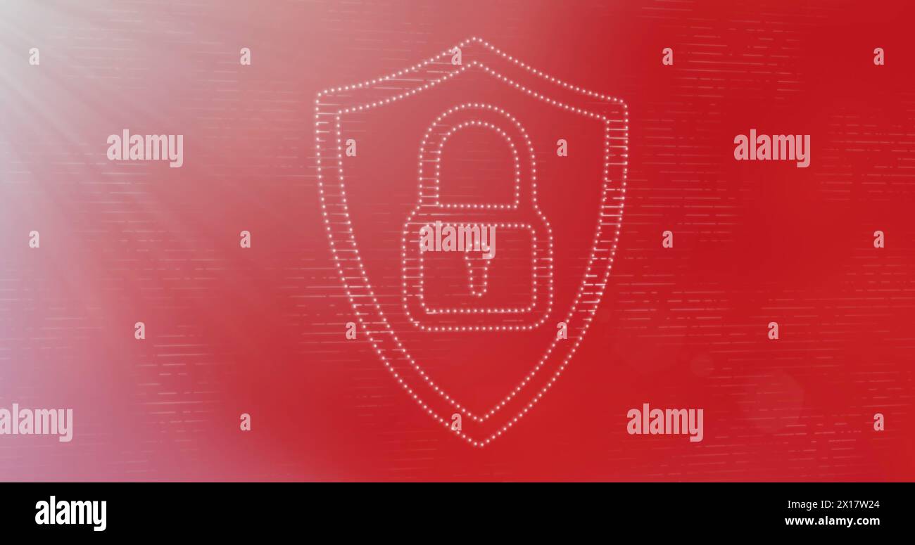 Animation padlock shield lines moving hi-res stock photography and ...