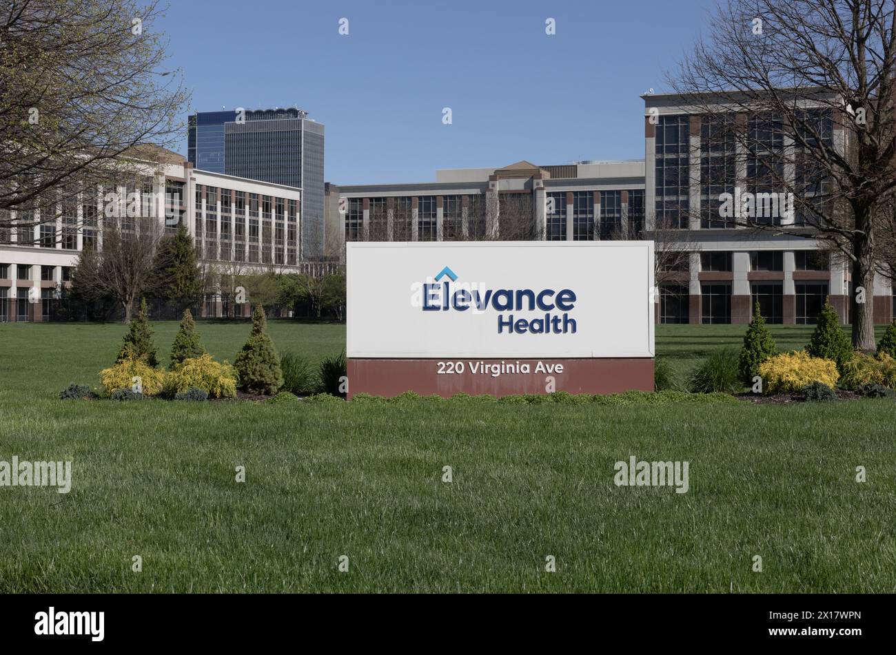 Indianapolis - April 13, 2024: Elevance Health world headquarters ...