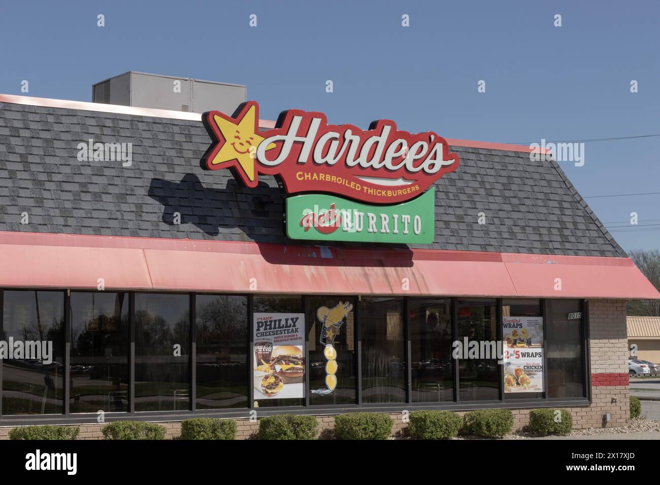 Indianapolis - April 13, 2024: Hardee's fast food restaurant location ...