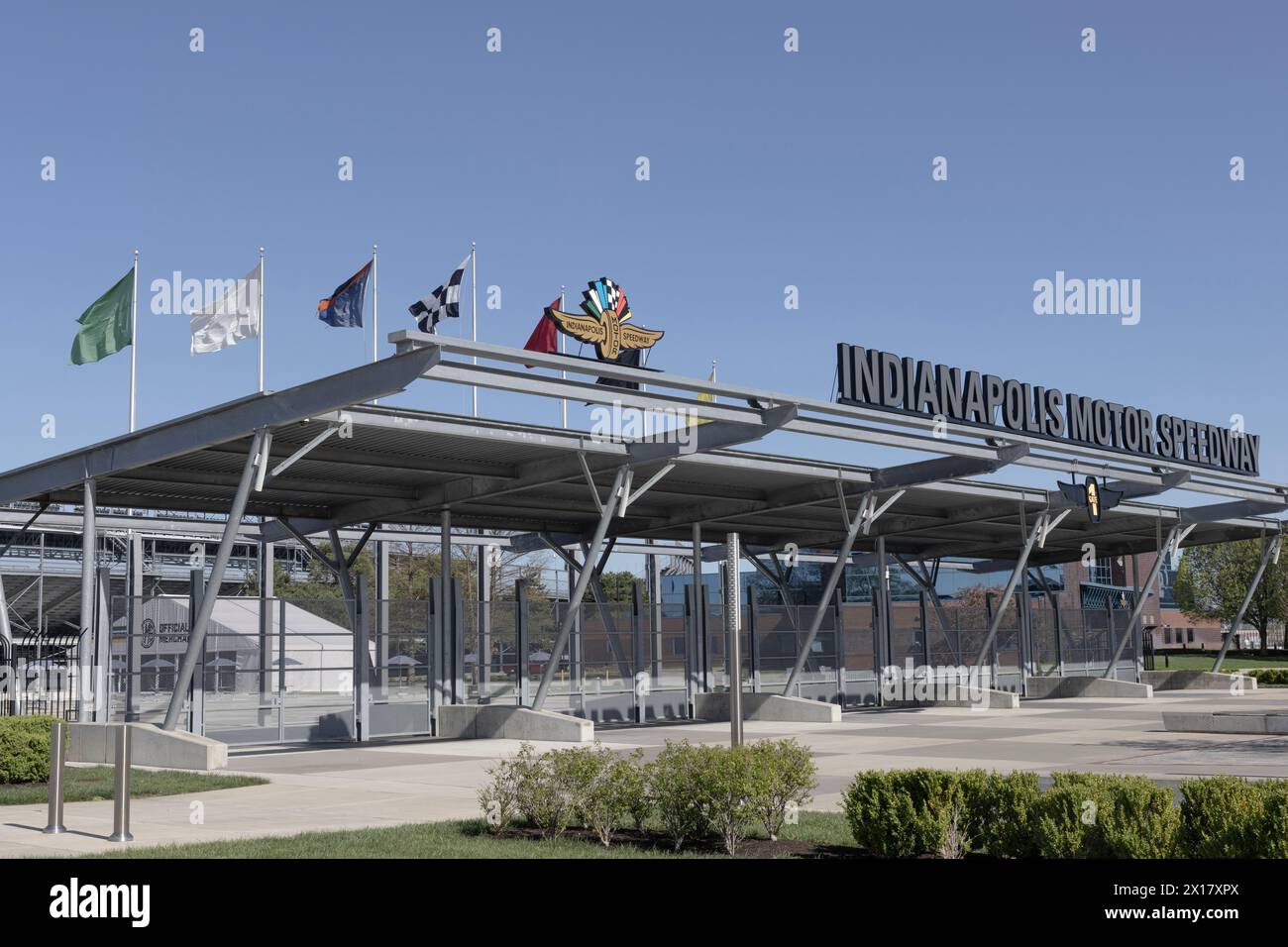 Indianapolis - April 13, 2024: Indianapolis Motor Speedway Gate One ...