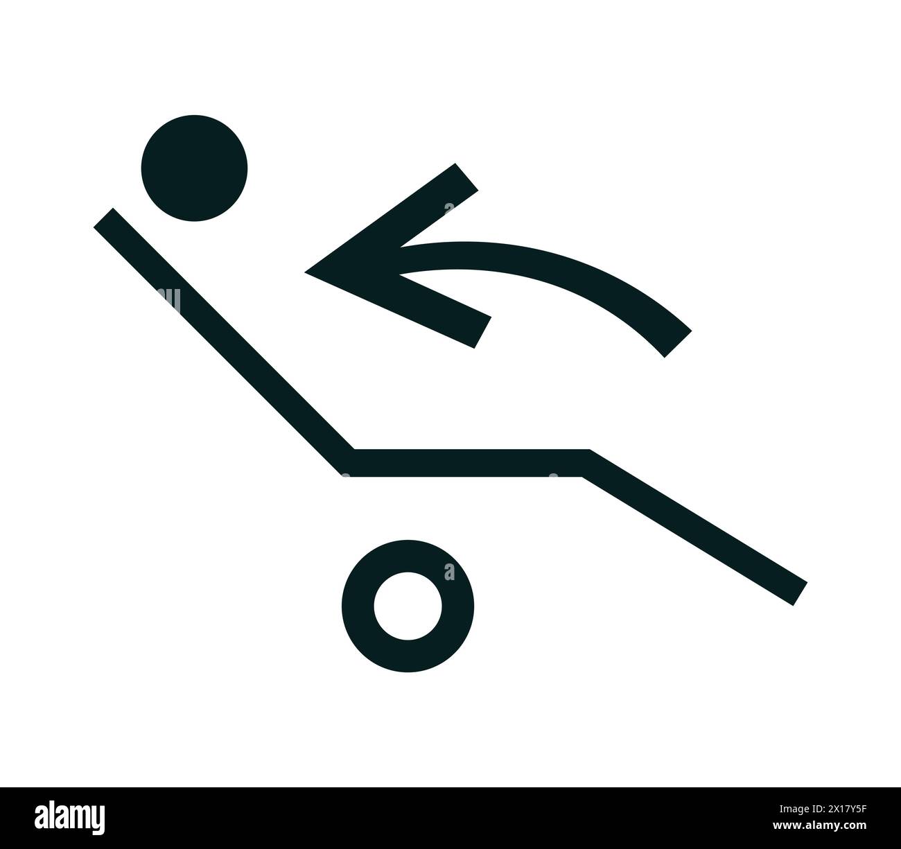 Dental patient chair, tilt backward position symbol Stock Vector Image ...