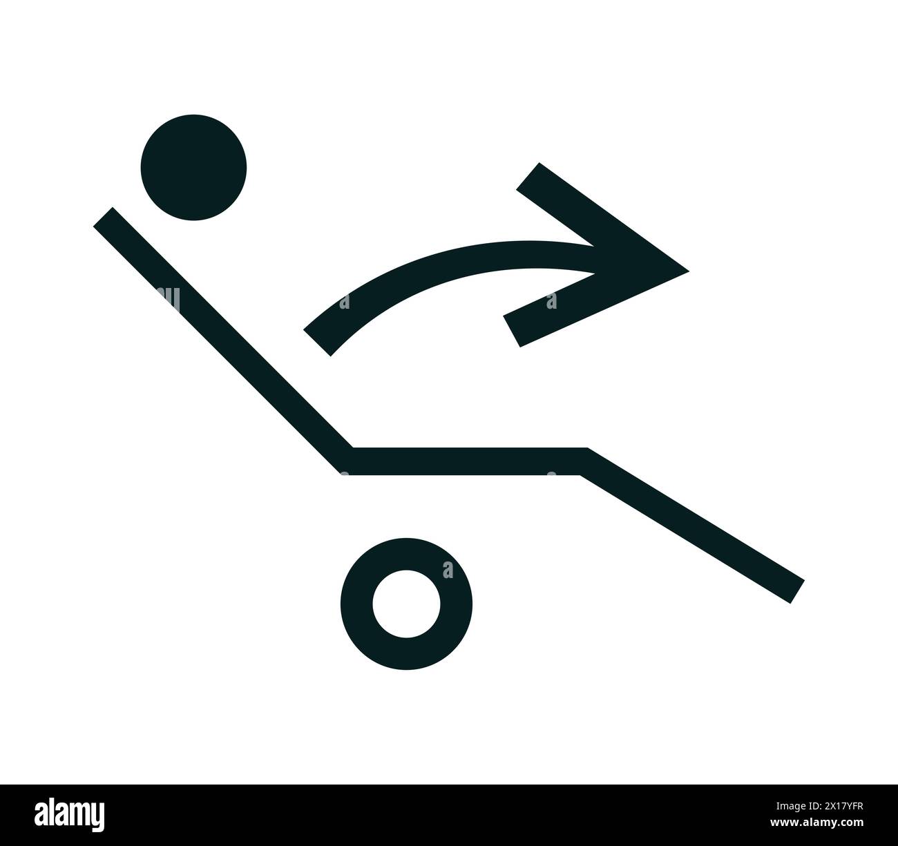 Dental patient chair, tilt forward position symbol Stock Vector Image ...