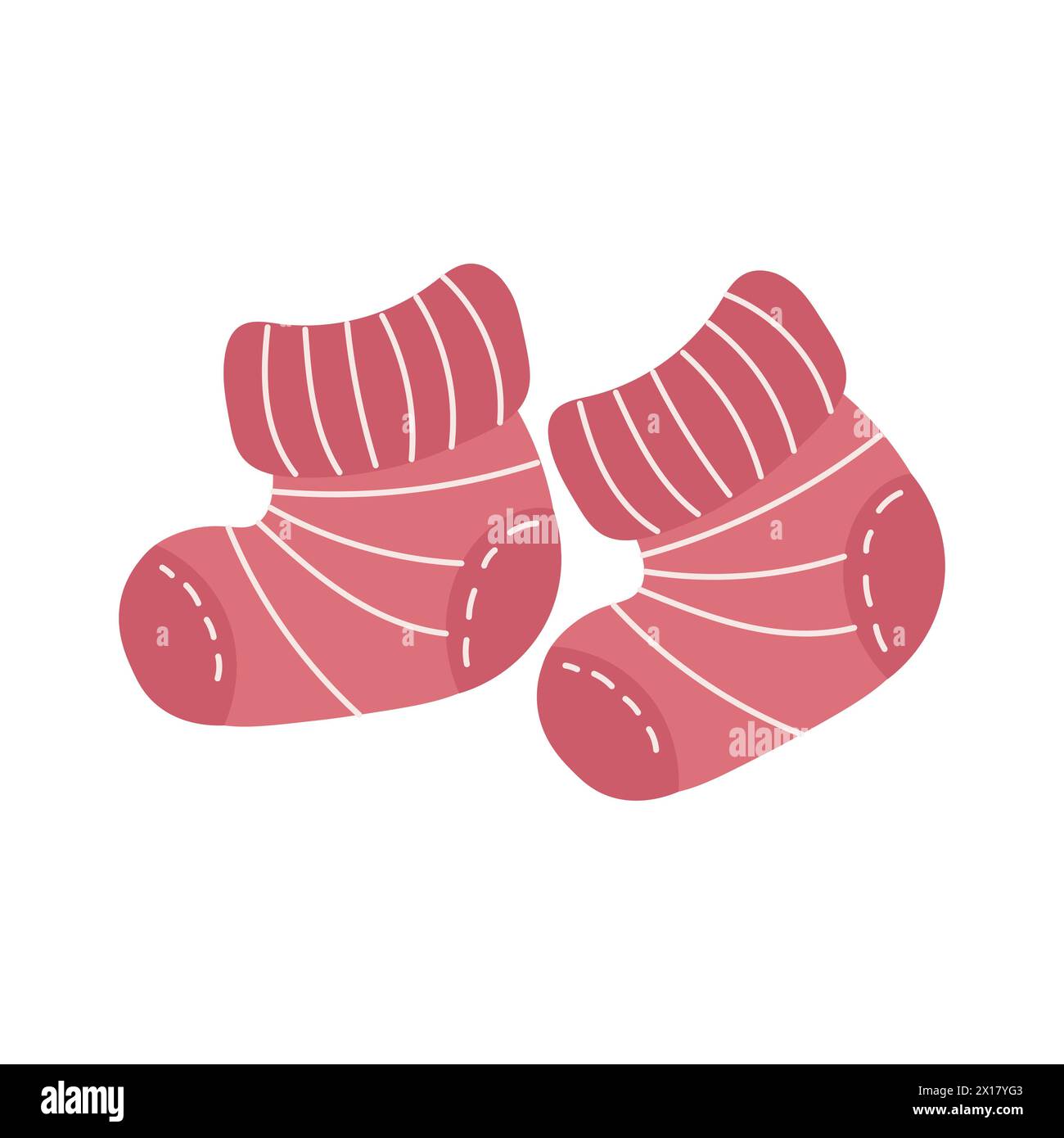 Cute children socks. Vector illustration Stock Vector Image & Art - Alamy
