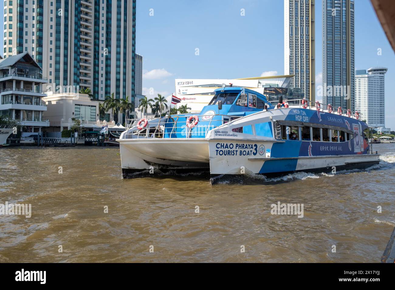 Tourist Boat 3 Chao Phraya River Bangkok Thailand Stock Photo - Alamy