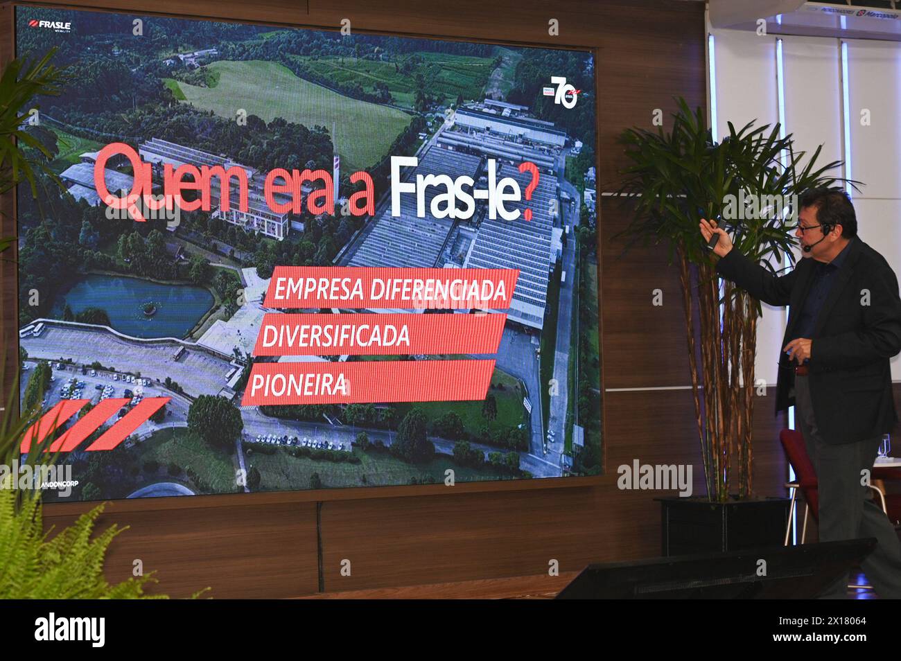 CAXIAS DO SUL, RS - 15.04.2024: FRAS LE 70 ANOS - Images from the lunch meeting celebrating the ...