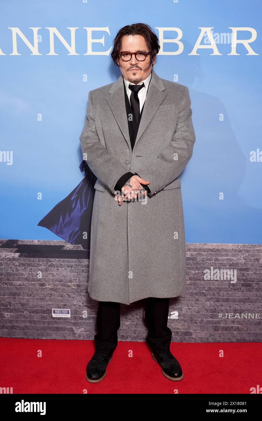 Johnny Depp arrives for the UK premiere of Jeanne Du Barry, at Curzon ...