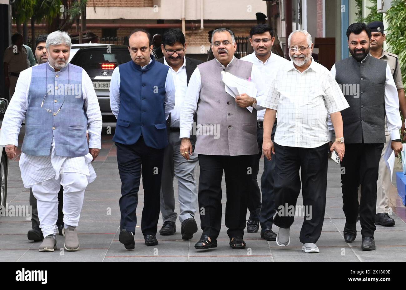 India. 15th Apr, 2024. NEW DELHI, INDIA - APRIL 15: BJP delegation ...