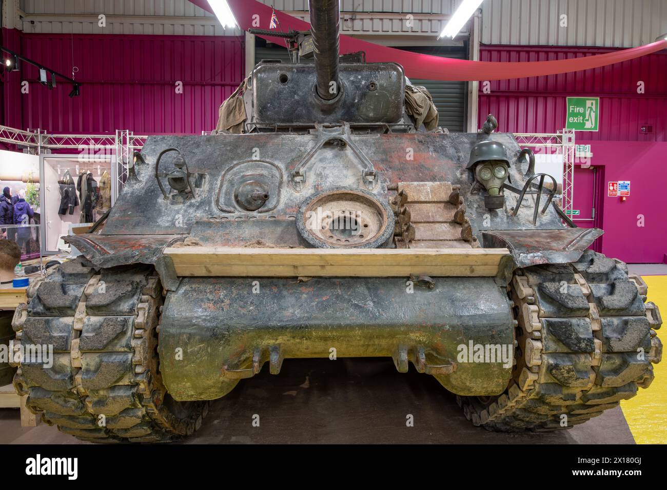 Bovington.Dorset.United Kingdom.February 25th 2024.The Sherman M4A2 ...