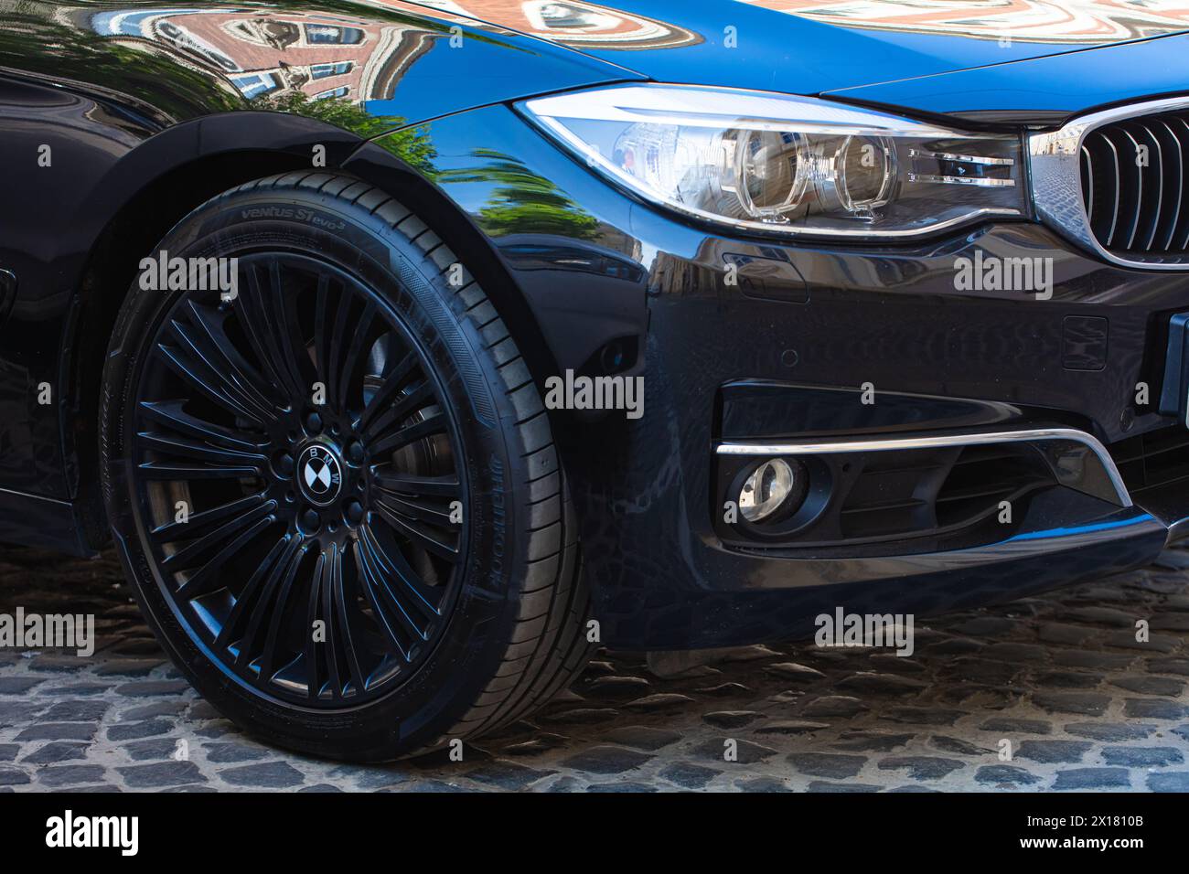 Lviv, Ukraine - April 10, 2024:BMW emblem on a bmw car Stock Photo - Alamy