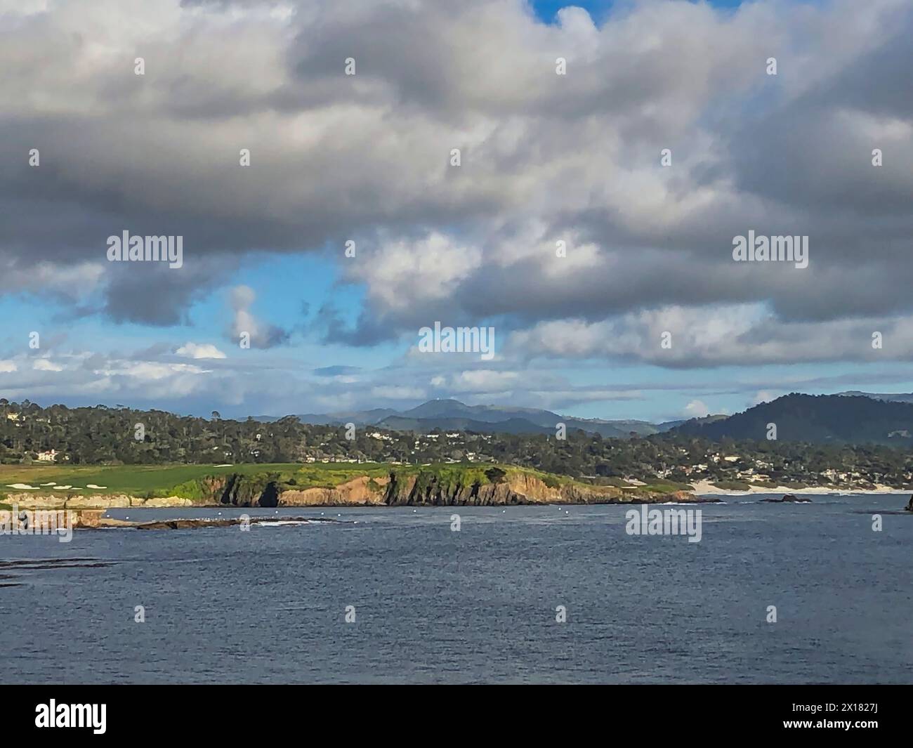 14th April, 2024. Pebble Beach, California, USA Blue skies and summer ...