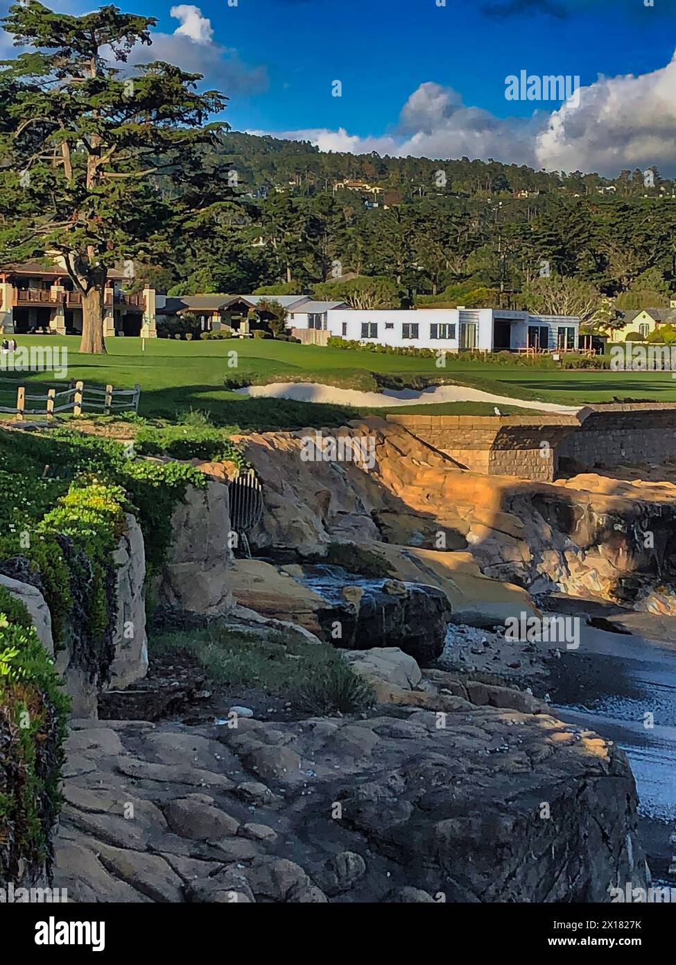 14th April, 2024. Pebble Beach, California, USA Blue skies and summer ...