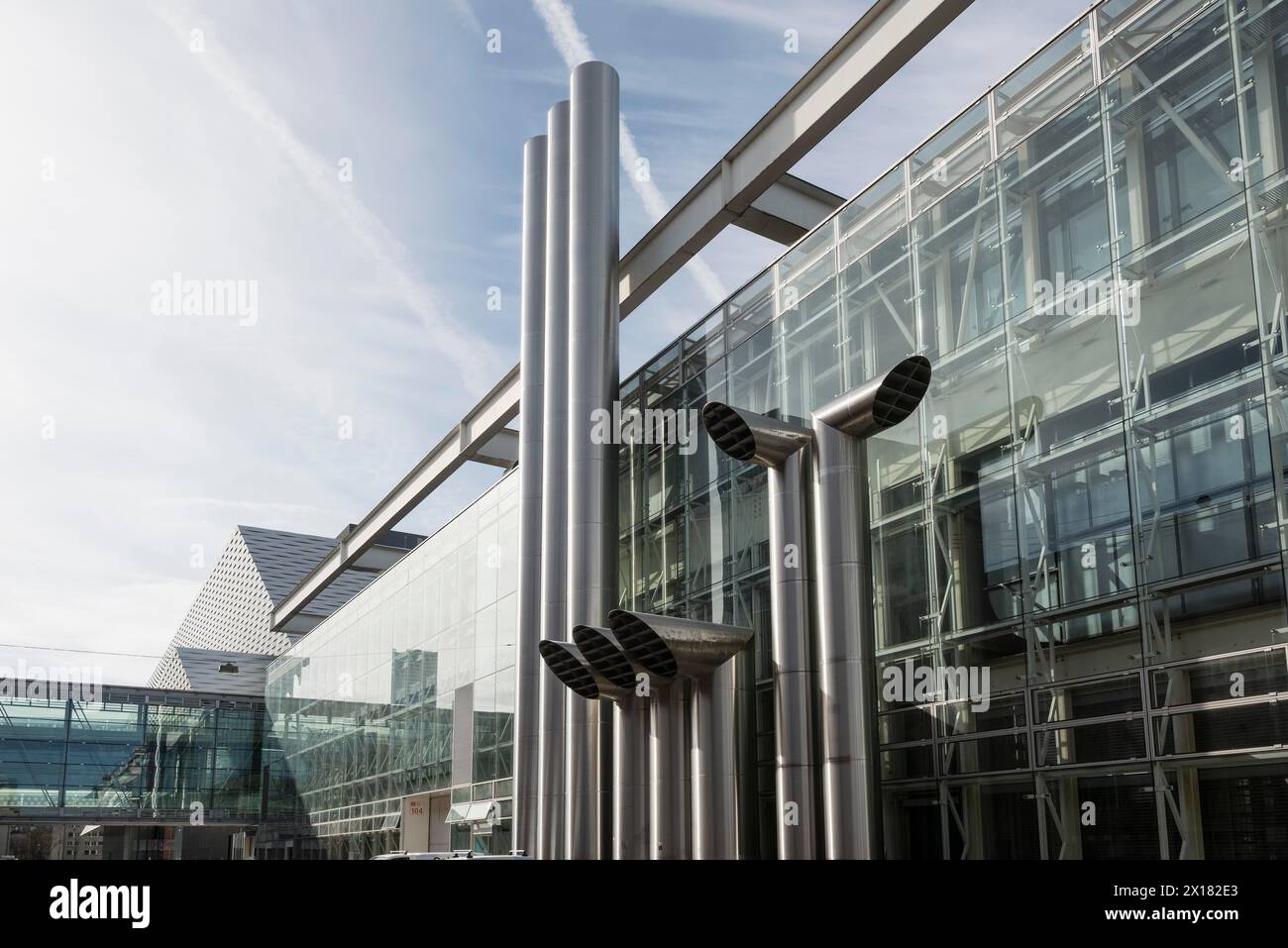Modern architecture, new Basel Exhibition Centre building, architects ...
