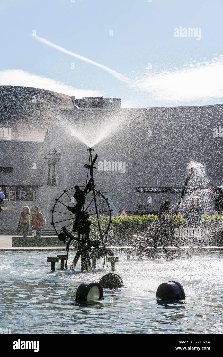 Carnival Fountain by Jean Tinguely and theatre, Tinguely Fountain ...