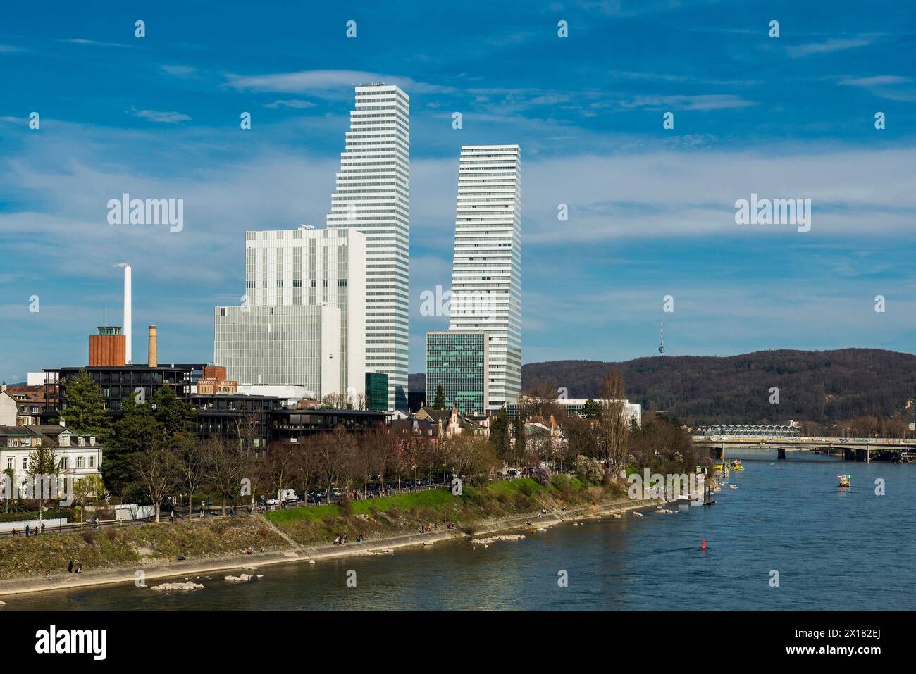 Roche Towers, architects Herzog and de Meuron, Basel, Canton of Basel ...