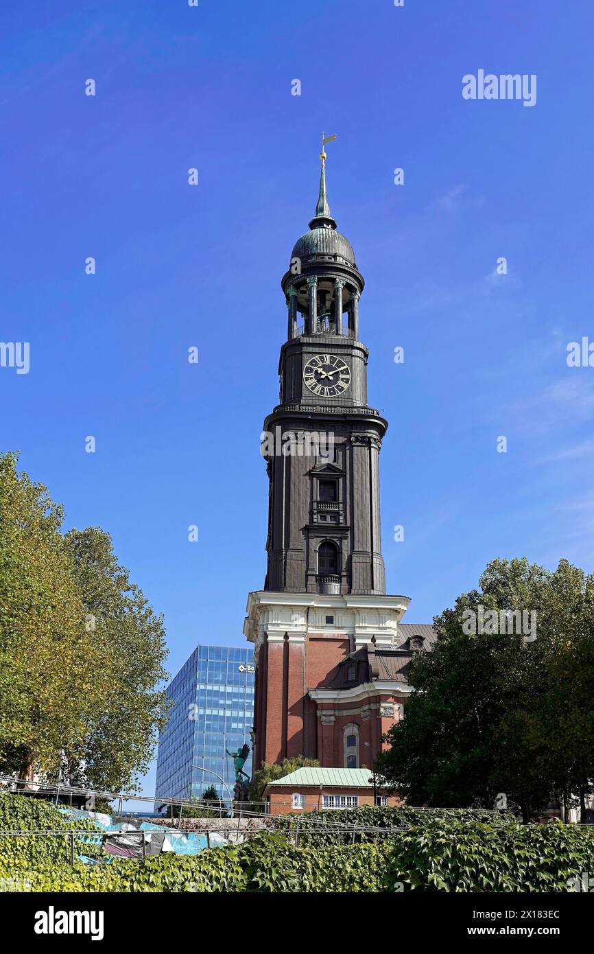 Landmark, Hamburg Michel, Baroque church St. Michaelis, A large church ...