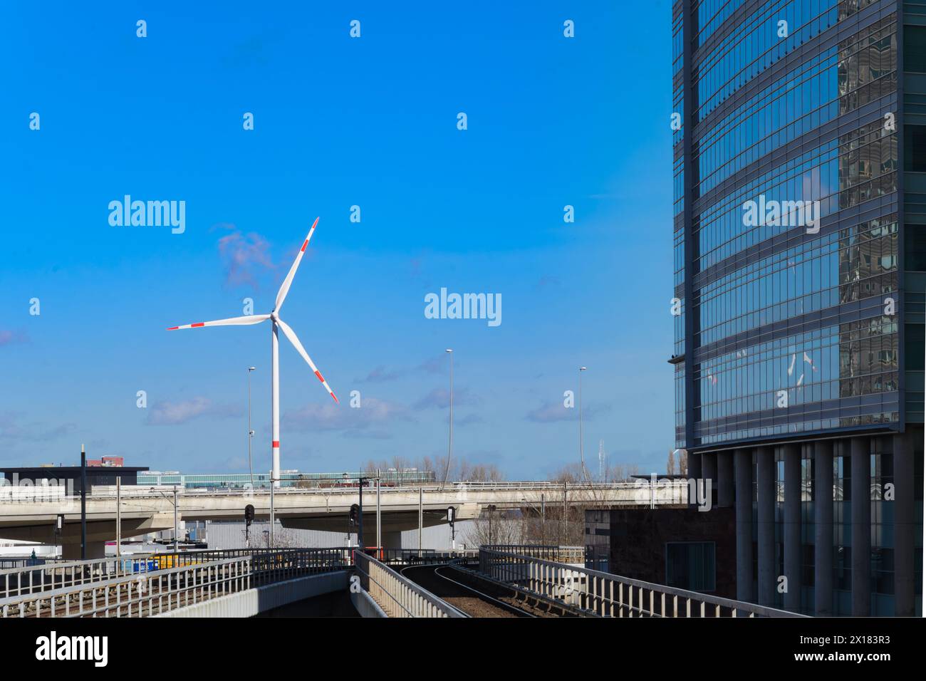 Urban Wind Turbine in Amsterdam Stock Photo - Alamy