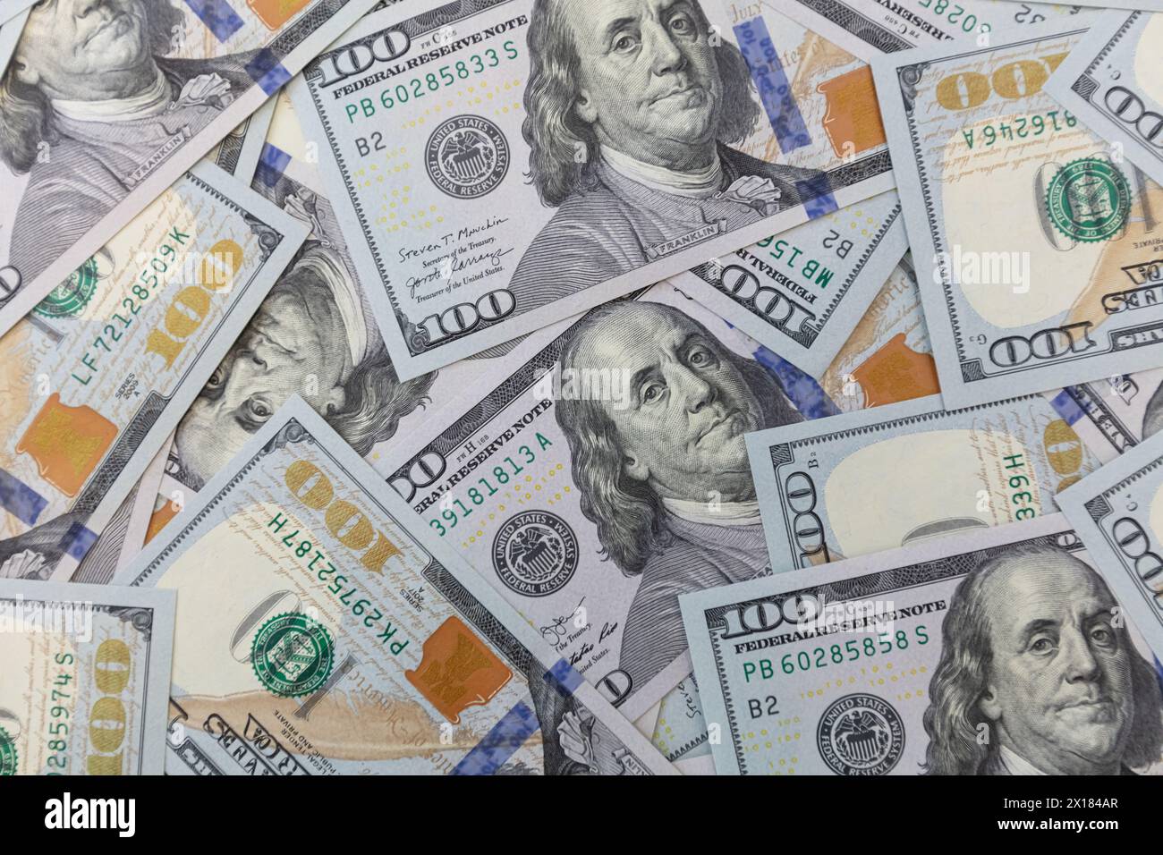 US 100 dollar banknotes background for design purpose Stock Photo - Alamy
