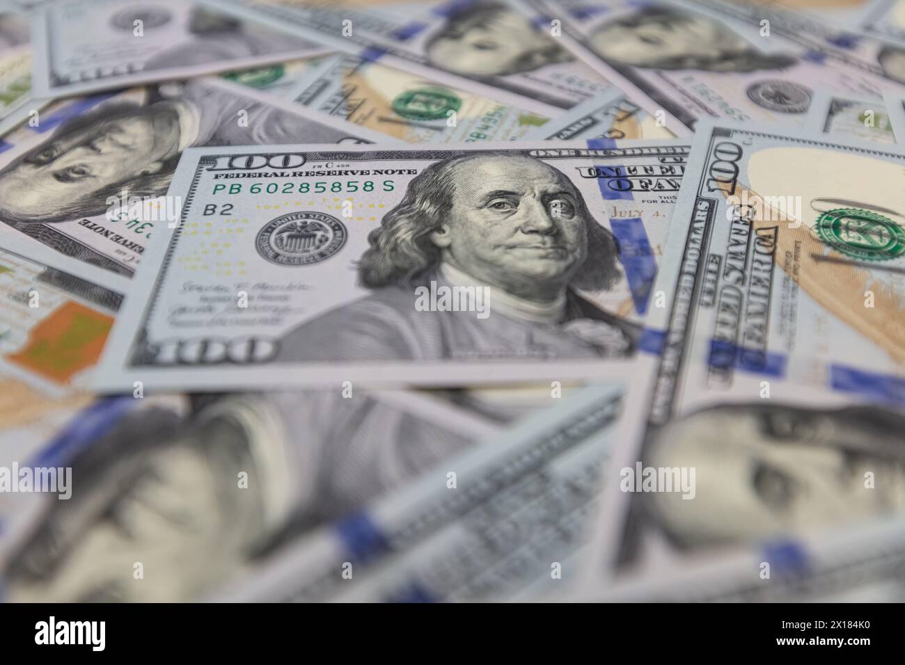 US 100 dollar banknotes background for design purpose Stock Photo - Alamy