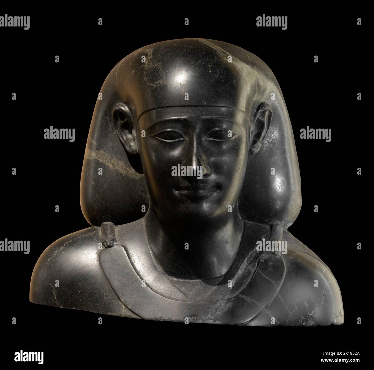 Basalt bust of a prince. Late period, XXVII Dynasty. Ancient Egypt ...