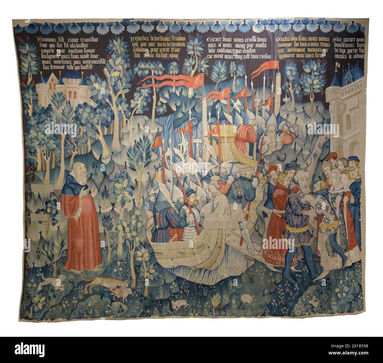 Tapestry with the Story of Jourdain de Blaye, Arras Workshop. Flemish ...