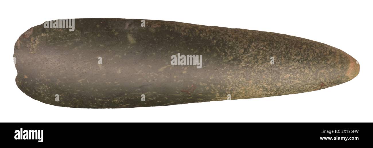 Neolithic polished stone axe, polished jadeite axehead Stock Photo - Alamy