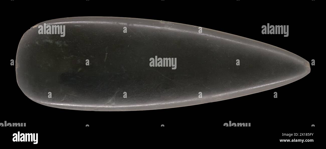 Neolithic polished stone axe, polished jadeite axehead Stock Photo - Alamy