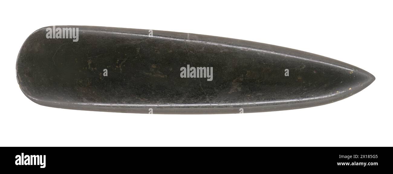 Neolithic polished stone axe, polished jadeite axehead Stock Photo - Alamy