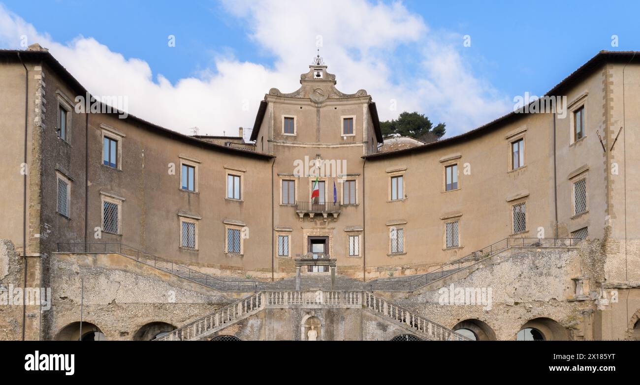 The Barberini Palace (Palazzo Barberini) in Palestrina, Italy Stock ...