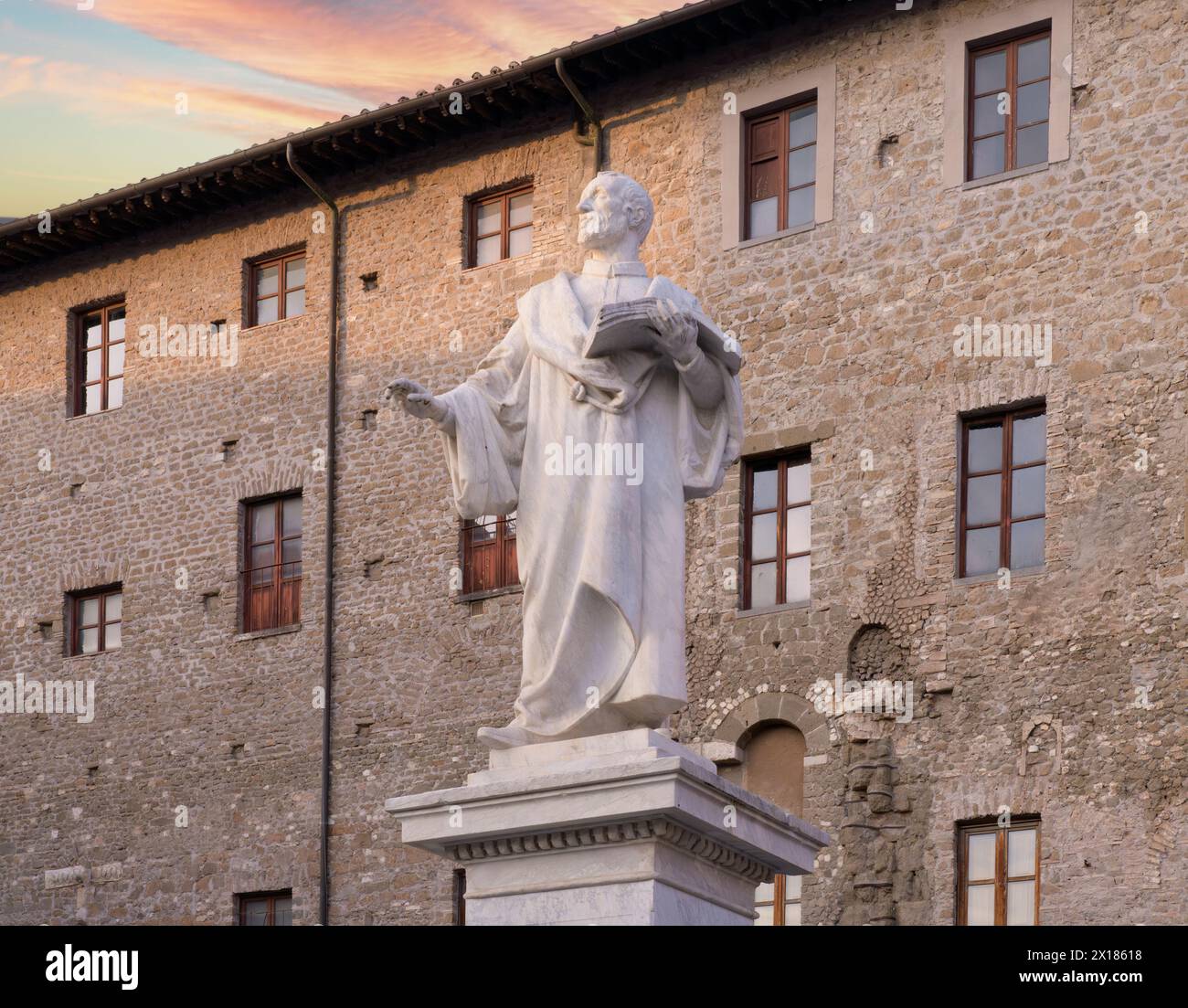 The statue of composer Giovanni Pierluigi da Palestrina in Piazza ...