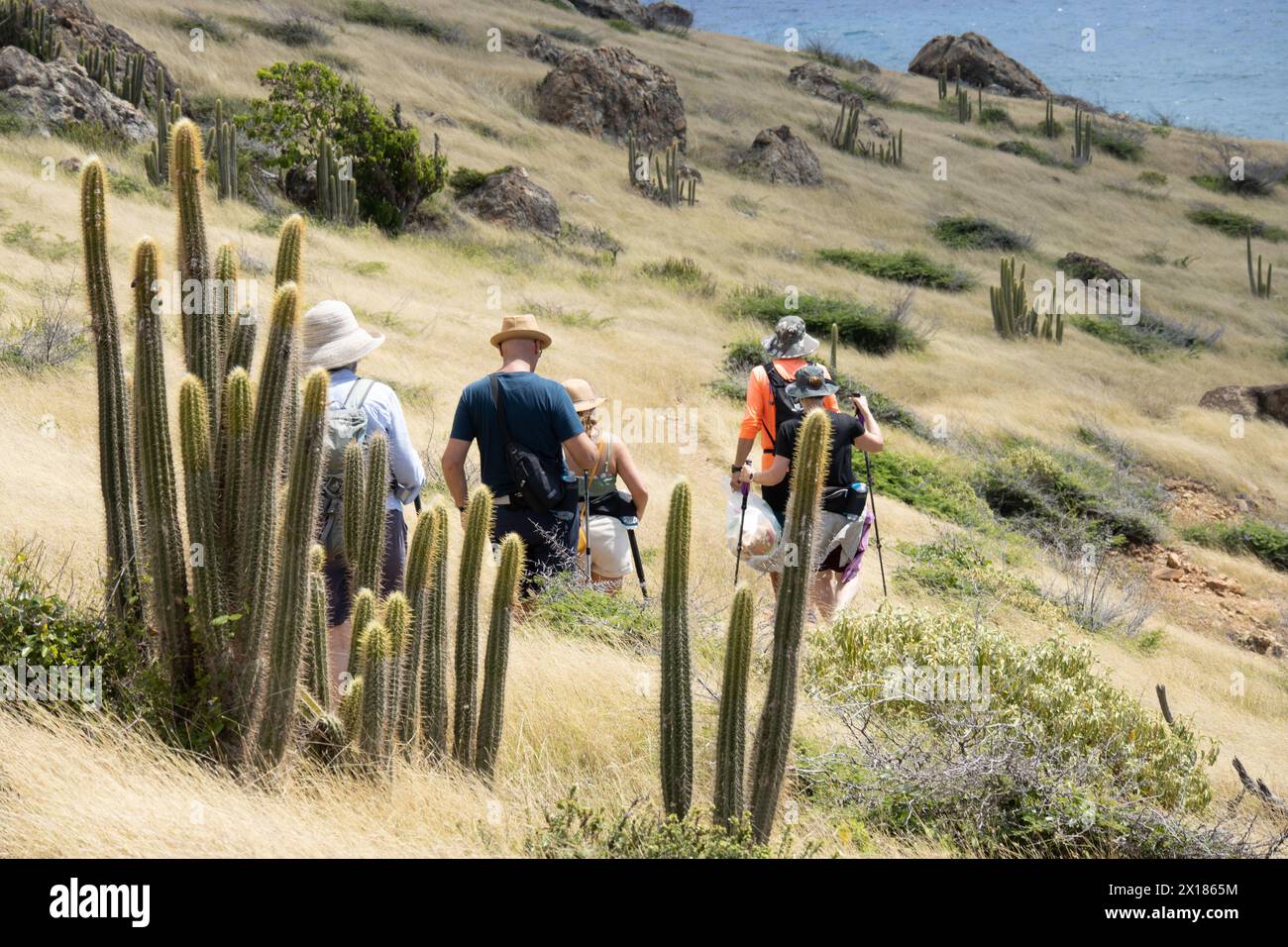 Guana Bay Coastal hike, St. Maarten, Caribbean Stock Photo - Alamy