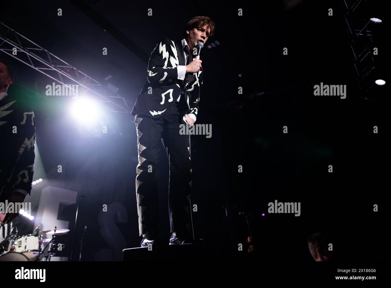 Lead singer Pelle Almqvist aka Howlin' Pelle Almqvist from The Hives ...