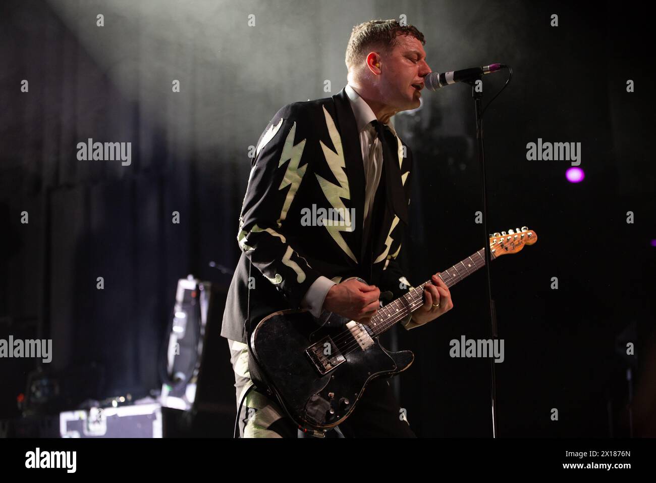 Guitarist Niklas Almqvist aka Nicholaus Arson from the Hives perform ...