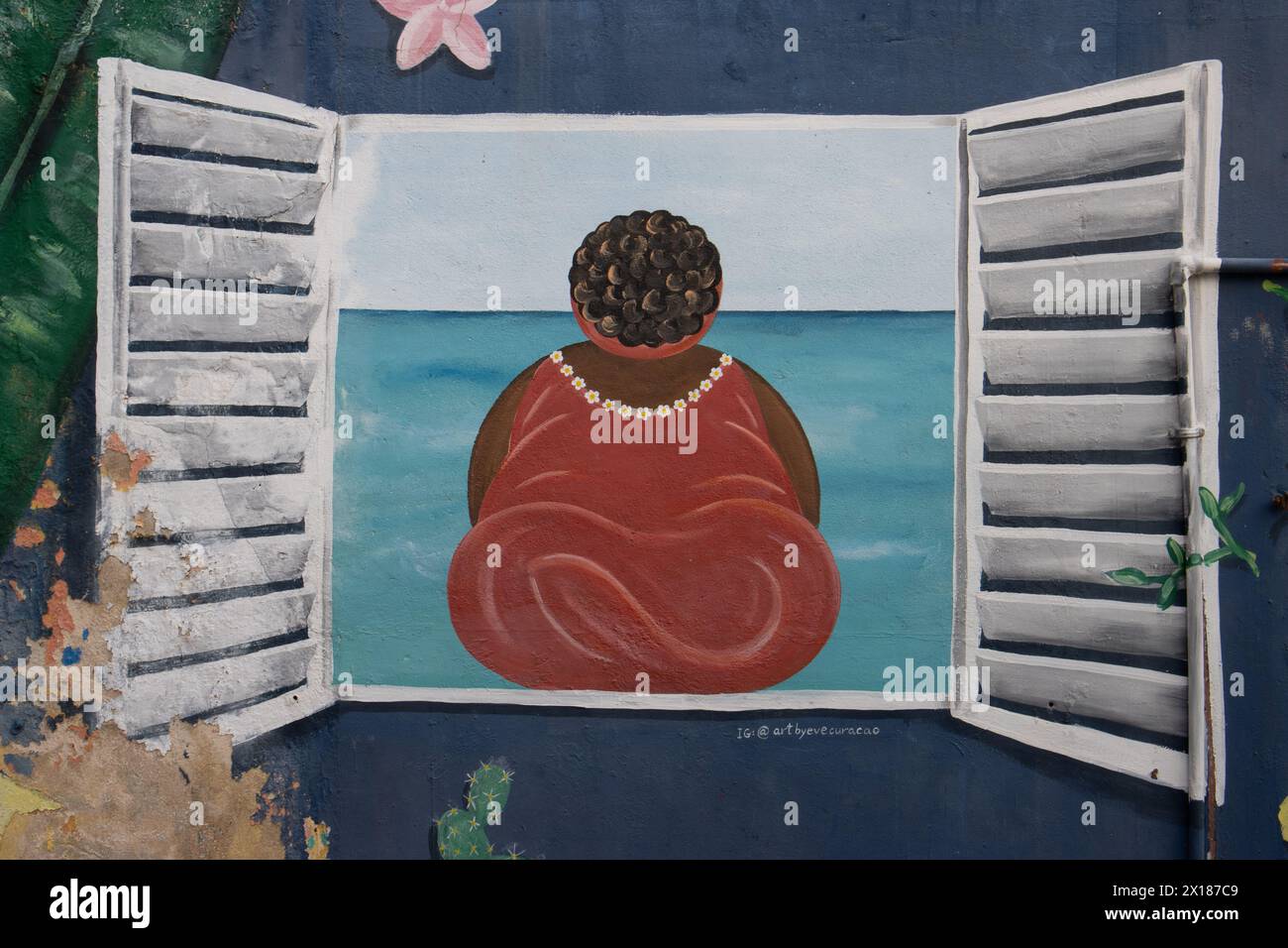 Art Alley Punda, Curaçao Stock Photo - Alamy